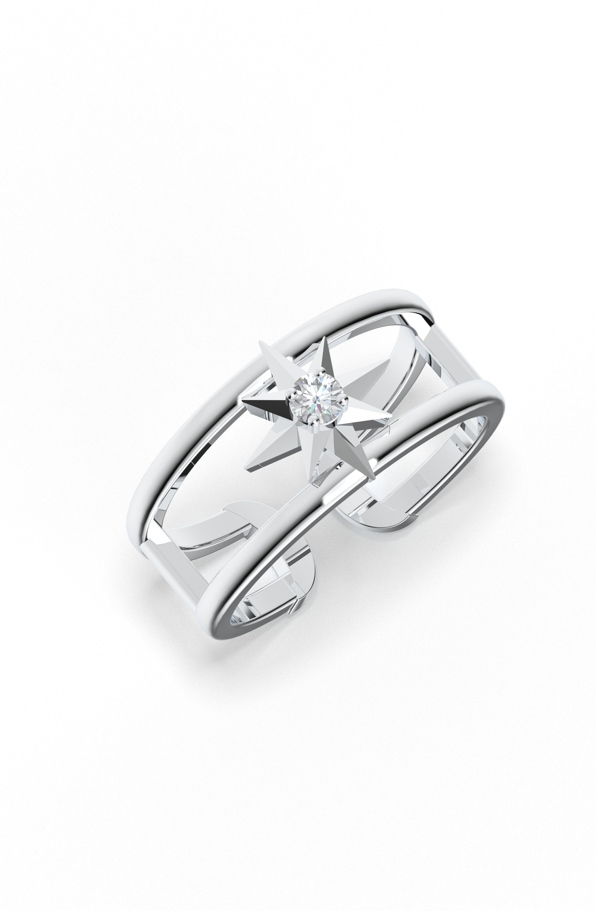 Bare Star Open Ring - Luna Luxe Collection