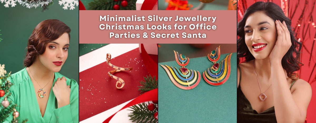 Minimalist Silver Jewellery Christmas Looks for Office Parties