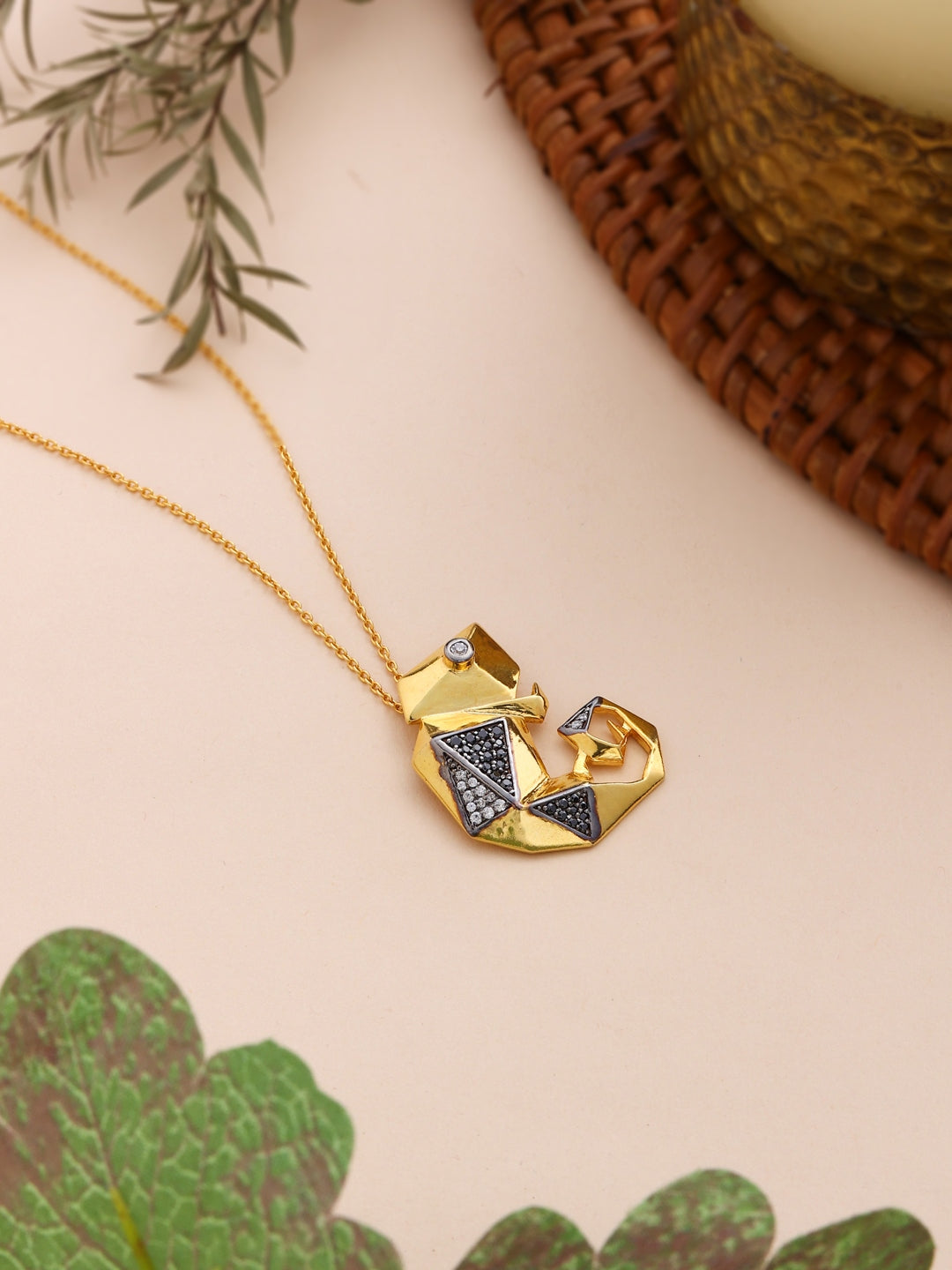 Buy 925 Silver Forest Chameleon Safari Pendant at Kicky and Perky