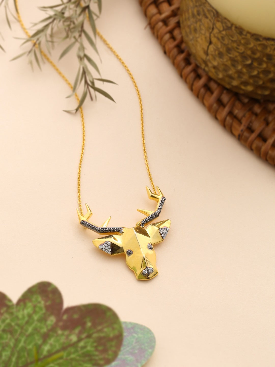 Buy 925 Silver Spirit Reindeer Safari Pendant at Kicky and Perky