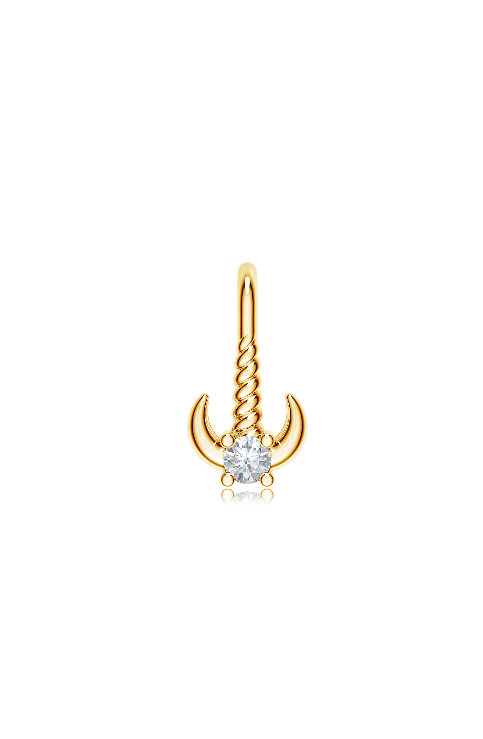Moissanite Delicate for Mangalayam 925 Sterling Silver Nose Pin For Wo