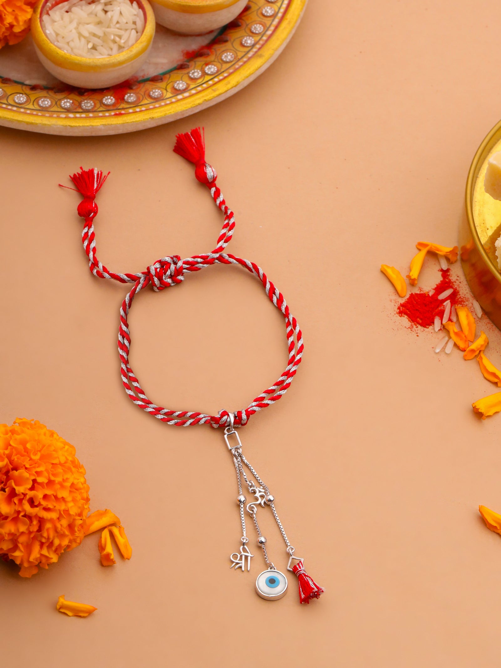 Buy Silver Rakhi Online From ₹599 | Exclusive Chandi Ki Rakhi Designs